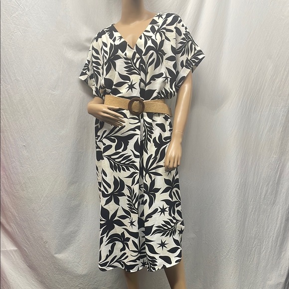 Fred David | Dresses | Fred David Womens Blackwhitecream Floral ...